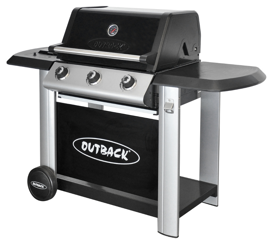 Outback Magnum 3-Burner Gas Hybrid BBQ - Norwich Camping & Leisure