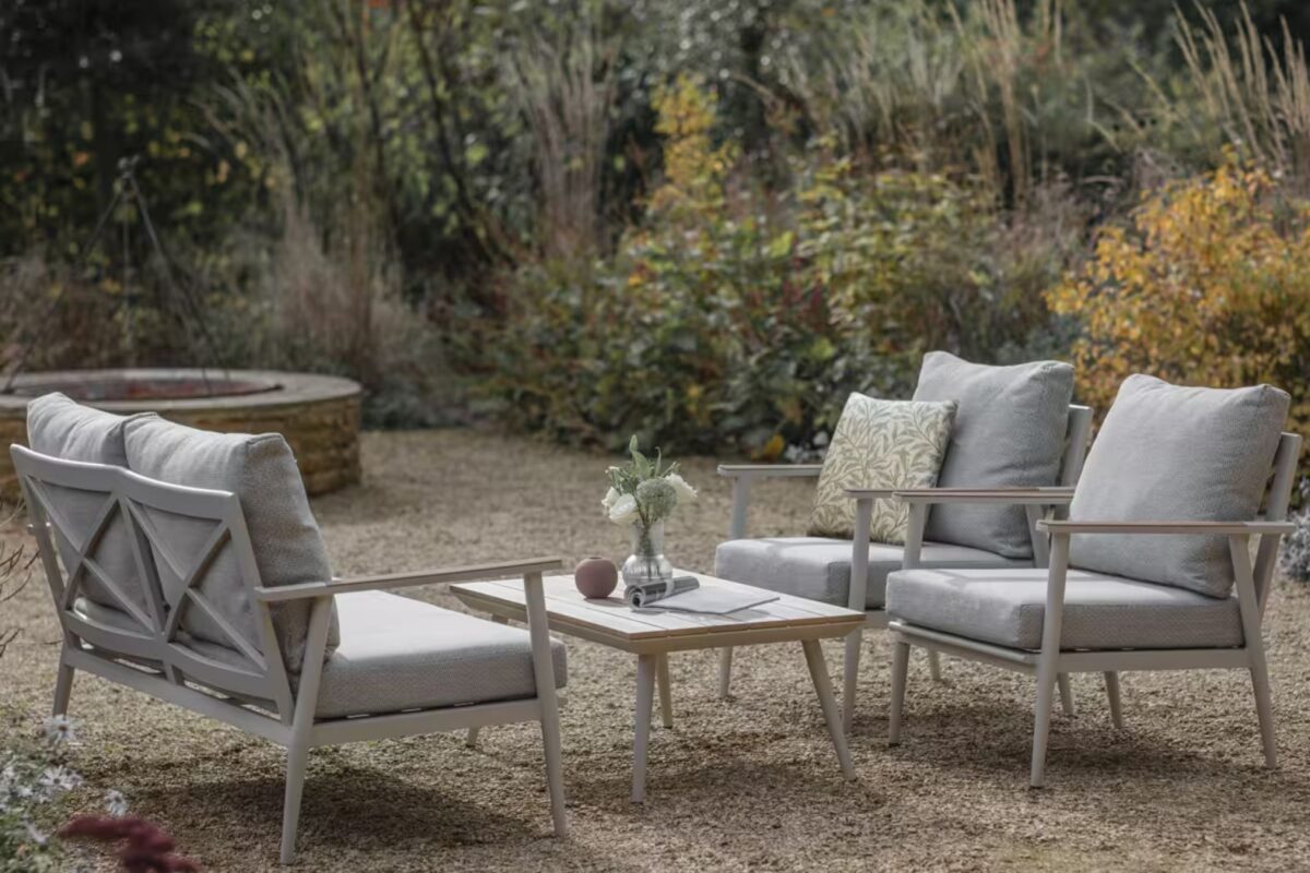 Bramblecrest RHS Wisley 2-Seat Sofa Set Mocha - Norwich Camping & Leisure